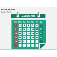 Calendar 2023 PowerPoint Template - PPT Slides | SketchBubble