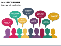 Discussion Bubble PowerPoint and Google Slides Template - PPT Slides