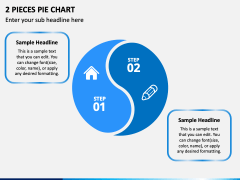 2 Pieces Pie Chart PowerPoint Presentation Slides - PPT Template