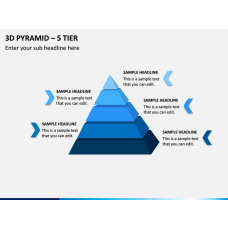 5 Tier Pyramid PowerPoint Presentation Slides - PPT Template