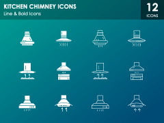 Kitchen Chimney Icons for PowerPoint and Google Slides - PPT Slides