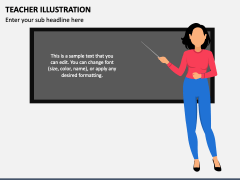 Teacher Illustration for PowerPoint and Google Slides - PPT Slides
