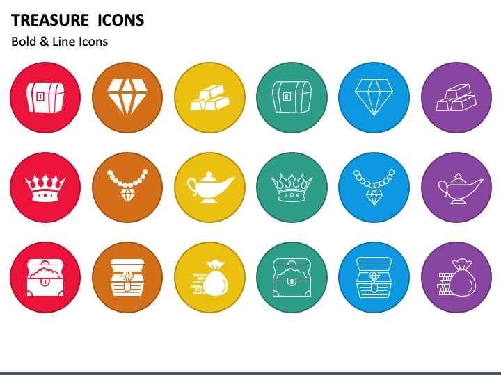 Treasure Icons for PowerPoint and Google Slides - PPT Slides