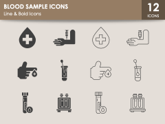 Blood Sample Icons for PowerPoint and Google Slides - PPT Slides