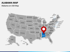 Alabama Map for PowerPoint and Google Slides - PPT Slides