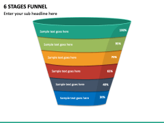 6 Stages Funnel PowerPoint Template - PPT Slides
