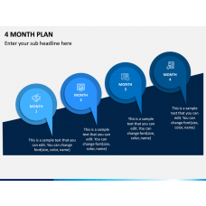 4 Month Timeline PowerPoint Template - PPT Slides