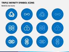 Triple Infinity Symbol Icons for PowerPoint and Google Slides - PPT Slides