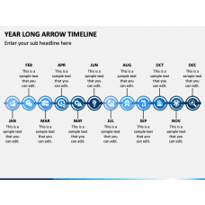 1st Year Timeline PowerPoint Template - PPT Slides | SketchBubble
