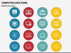 Computer Lock Icons for PowerPoint and Google Slides - PPT Slides