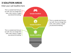 3 Solution Areas PowerPoint Template - PPT Slides
