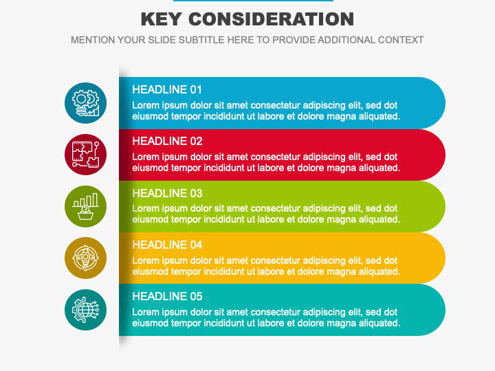 Key Consideration PowerPoint and Google Slides Template - PPT Slides