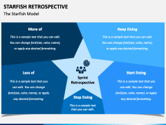 Starfish Retrospective PowerPoint Template - PPT Slides