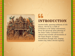 Free - Ancient India Presentation Theme for PowerPoint and Google Slides