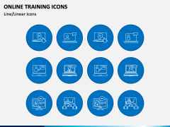 Online Training Icons for PowerPoint and Google Slides - PPT Slides