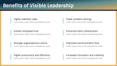 Visible Leadership PowerPoint and Google Slides Template - PPT Slides