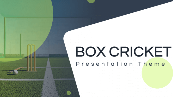 Free - Box Cricket Theme for PowerPoint and Google Slides - PPT Slides
