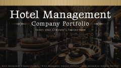 Hotel Management Company Portfolio PowerPoint and Google Slides ...