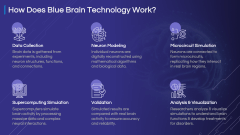 Blue Brain Technology PowerPoint and Google Slides Template - PPT Slides