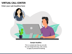 Virtual Call Center PowerPoint and Google Slides Template - PPT Slides