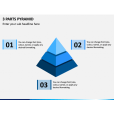 Pyramid 3 Parts PowerPoint Template - PPT Slides | SketchBubble