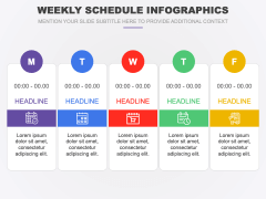 Weekly Schedule Infographics for PowerPoint and Google Slides - PPT Slides