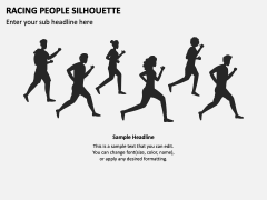 Racing People Silhouette for PowerPoint and Google Slides - PPT Slides