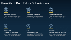 Real Estate Tokenization PowerPoint and Google Slides Template - PPT Slides