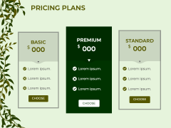 Free - House Shaped Green Plant Theme for PowerPoint and Google Slides