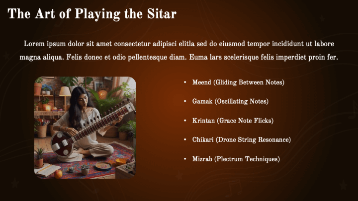Free - Sitar Theme for PowerPoint and Google Slides - PPT Slides