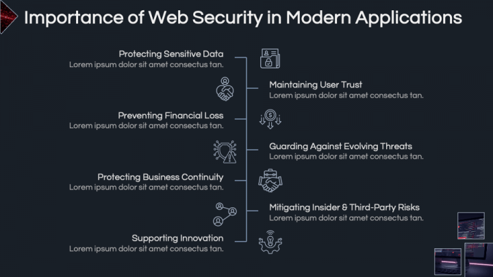 Web Application Attack PowerPoint and Google Slides Template - PPT Slides