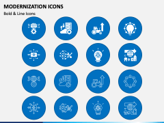 Modernization Icons for PowerPoint and Google Slides - PPT Slides