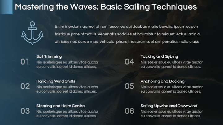 Free - Sailing Presentation Theme for PowerPoint and Google Slides
