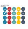 Wiggly Arrows Icons PowerPoint Template - PPT Slides