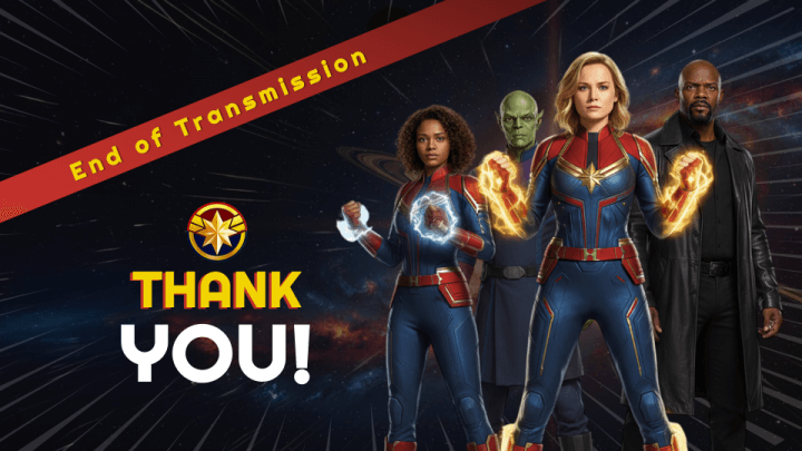 Free - Captain Marvel Theme for PowerPoint and Google Slides - PPT Slides