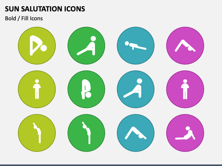 Sun Salutation Icons for PowerPoint and Google Slides - PPT Slides