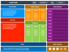 1 Day Plan PowerPoint and Google Slides Template - PPT Slides