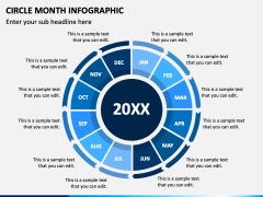 Circle Month Infographic for PowerPoint and Google Slides - PPT Slides