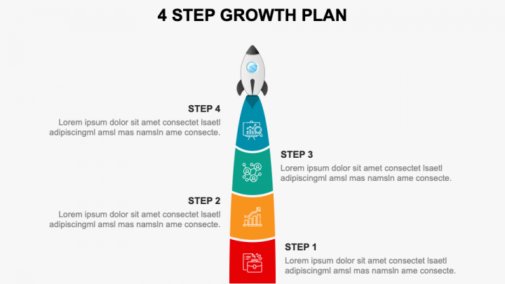 Free - 4 Step Growth Plan PowerPoint and Google Slides Template - PPT ...