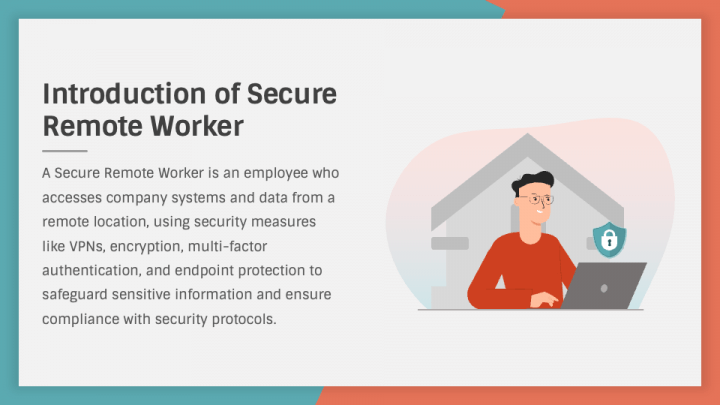 Secure Remote Worker PowerPoint and Google Slides Template - PPT Slides