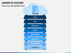 Ladder of Success PowerPoint and Google Slides Template - PPT Slides
