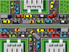 Traffic Jam Ilustration for PowerPoint and Google Slides - PPT Slides