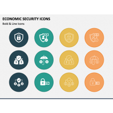 Economics Icons PowerPoint Template - PPT Slides