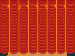 Animated Curtain Left Right Presentation Slides