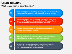 Green Investing PowerPoint and Google Slides Template - PPT Slides