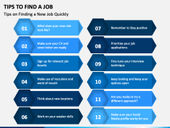 Tips to Find a Job PowerPoint and Google Slides Template - PPT Slides