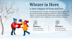 Free - Welcome Winter PowerPoint and Google Slides Template - PPT Slides