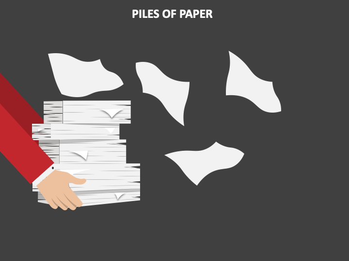 Piles of Paper Graphics for PowerPoint and Google Slides - PPT Slides