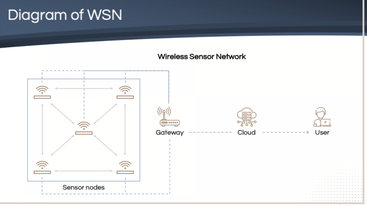 Wireless Sensor Network PowerPoint and Google Slides Template - PPT Slides