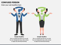Confused Person Illustration for PowerPoint and Google Slides - PPT Slides